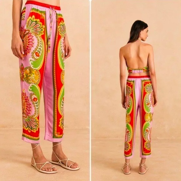 FARM Rio | Pants & Jumpsuits | Farm Rio Sz Small Beach Toucans Scarf ...